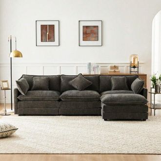 Generic L-f&ouml;rmiges Sofa mit Fu&szlig;st&uuml;tze als Raumakzent - Moderne Polsterm&ouml;bel f&uuml;r Ihr Zuhause