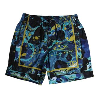 Dolce & Gabbana Blauer Marmor Druck Herren Boxer Badebekleidung - - Swimwear - Herren - Blau - S