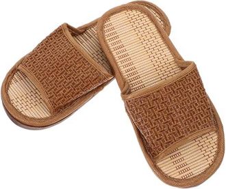 Vosarea Sandales Tress&eacute;es en Bois L&eacute;g&egrave;res Antid&eacute;rapantes pour Maison &eacute;t&eacute; Unisexe Confort Respirant