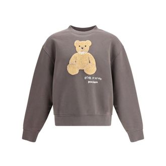 Palm Angels Bear in Mind Sweatshirt - - Sweatshirts & Hoodies - Herren - Braun - S