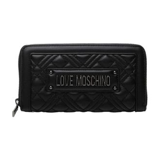 Love Moschino Damen Geldb&ouml;rse mit M&uuml;nzfach - - Accessories - Damen - Schwarzk - ONE SIZE