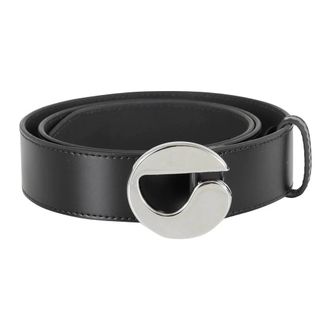 Coperni Schwarzer Lederg&uuml;rtel mit silberner Schnalle - - Accessories - Damen - Schwarzk - M