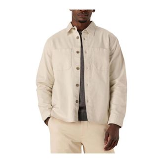 Selected Beiges Twill-Overshirt f&uuml;r M&auml;nner - - Shirts - Herren - Beige - XL