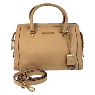 Michael Kors Pre-owned Leather 2way Bag - Femme - Pre-owned - Beige - Taille: ONE Size