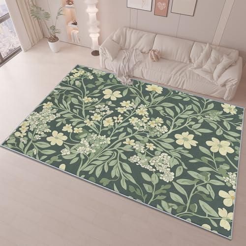 Generic Tapis 140 x 200 cm Salon Lavable en Machine Super Doux Tapis Poil Court William Morris ...