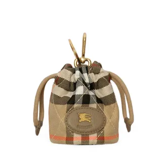 Burberry Check Pouch Keyring - Beige