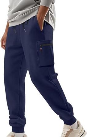 Generic Pantalon de jogging pour homme avec poches, pantalon de surv&ecirc;tement l&eacute;ger avec cordon de serrage &agrave; taille &eacute;lastique, pantalon de surv&ecirc;tement athl&eacute;tiqu