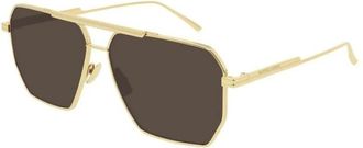 Bottega Veneta Homme, Accessoires, Jaune, Taille: 60 MM Caravan Lunettes de soleil