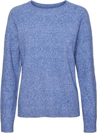 Vero Moda Vero Moda Femme Vmdoffy Ls O-Neck Blouse GA Noos Sweater, Surf The Web/D&eacute;tail : Chin&eacute;, M EU