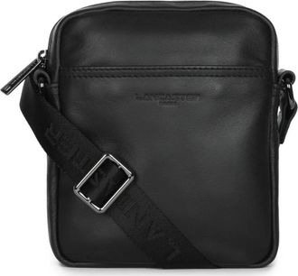 Lancaster Sacoche bandouli&egrave;re cuir Ref 47058 Noir