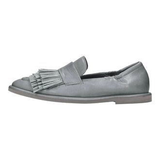 Lorena Paggi Lorena Paggi, Femme, Chaussures, Bleu, Taille: 39 1/2 EU Mocassins &agrave; d&eacute;tails frang&eacute;s