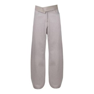 Alysi Wide Hosen - - Trousers - Damen - Beige - XS