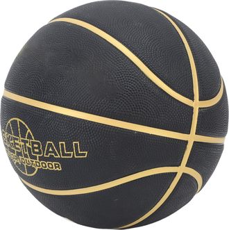 Generic Teenager-Basketball, Schwarzer Gummi-Teenager-Trainings-Basketball, Gro&szlig;e Partikel f&uuml;r den Hinterhof (7 ID: 17,3 mm/0,68 Zoll, Umfang: 54,3 mm/2,14 Zo