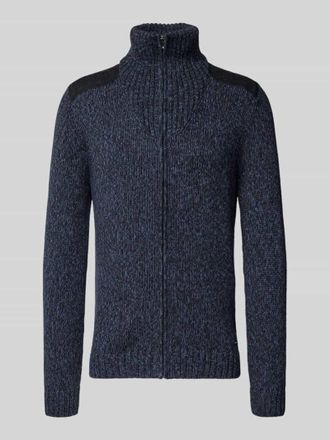 Ragman Strickjacke mit gerippten Abschl&uuml;ssen