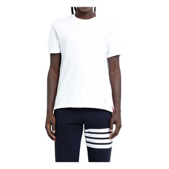 Thom Browne Homme, Tops, Blanc, Taille: 2XL T-Chemises