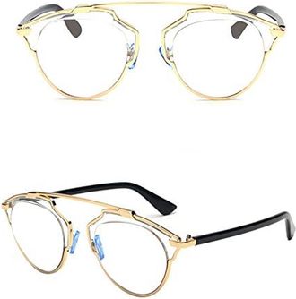 Generic Petites lunettes de soleil rondes hommes femmes miroir femme lunettes de soleil yeux de chat, 4, Taille unique
