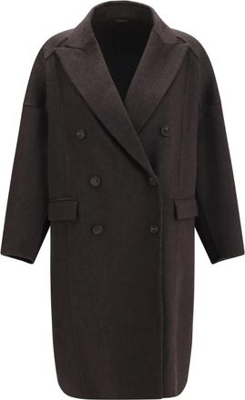 Brunello Cucinelli Kaschmir Mantel - - Coats - Damen - Braun - XS