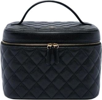 Chanel Sac Vanity Pre-owned - Femme - Pre-owned - Noir - Taille: ONE Size