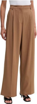 Fracomina Weite Hose mit Bundfalten - - Trousers - Damen - Braun - S