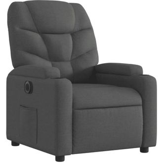 vidaXL Relaxsessel Elektrisch Schwarz Stoff - Vidaxl