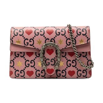 Gucci Portefeuille Pre-owned en cuir imprim&eacute; - Femme - Pre-owned - Rose - Taille: ONE Size