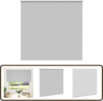 vidaXL Verdunkelungsrollo Hellgrau 150x150cm Stoffbreite 146,6cm - Vidaxl