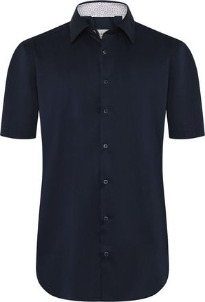 Eterna Unifarbenes Kurzarmhemd aus Baumwolle, Comfort Fit in