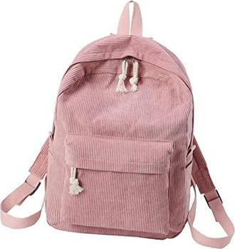 Holibanna À Détudiant En Velours Côtelé Pour Femme - Fonction Antivol - Espace De Rangement - Design Tendance