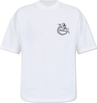 AllSaints Homme, Tops, Blanc, Taille: XS Terra Oversized Graphic T-Shirt