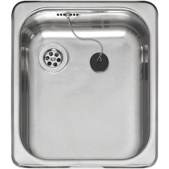 Reginox Einbausp&uuml;le R18 3530 osk Edelstahl Sp&uuml;lbecken f&uuml;r 400mm Unterschrank, 350x398mm - hochwertiges Sp&uuml;lbecken f&uuml;r die K&uuml;che - Reginox