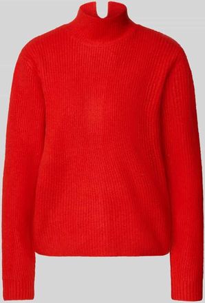 Ichi Strickpullover mit Stehkragen und überschnittenen Schultern