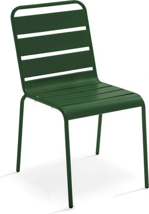 Oviala Gartenstuhl aus Metall, Waldgr&uuml;n - Palavas