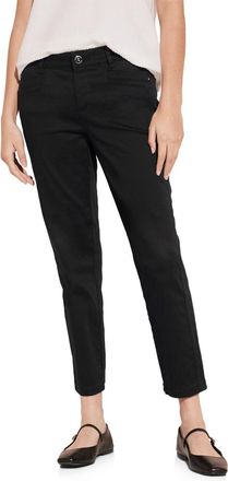 Street One Damen A377207 7/8 Satin Hose, Schwarz, 34W / 26L