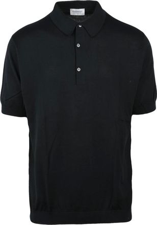 John Smedley Homme, Tops, Noir, Taille: XL Polo in Malia
