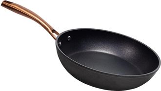 Cecotec Pfanne Polka Fantasy 28 Bucket Golden, Durchmesser 28 cm, Geschmiedetes Aluminium, Teflon Platinum Plus Antihaftbeschichtung, PFOA-frei, Griff aus Ede