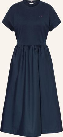 Tommy Hilfiger Kleid Cody Im Materialmix blau