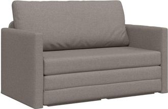 vidaXL Sofa Bett Taupe 124 x 71 x 78 cm Stoff Vidaxl