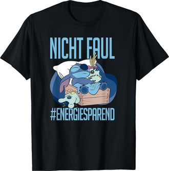 Disney Lilo & Stitch Nicht Faul Energiesparend T-Shirt
