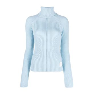 Marc Jacobs Gerippter Rollkragenpullover - - Knitwear - Damen - Blau - M