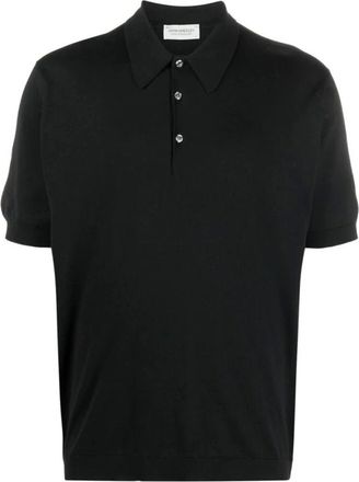 John Smedley Homme, Tops, Noir, Taille: S Polo