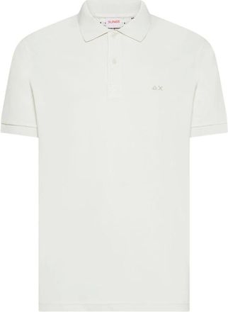 Sun 68 Homme, Tops, Blanc, Taille: S Polo Cold Dye S/S