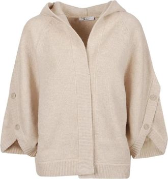 Max Mara Femme, Pulls, Beige, Taille: 42 FR Tricot de Luxe Laine Cachemire Aw25