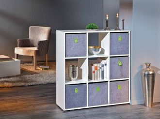 Interlink home24 Regal Cadore Typ B Spanplatte, beschichtet Weiß 105 x 109cm