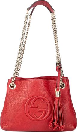 Gucci Crossbody Bags - Gucci Rosso Leather GG Soho Crossbody Bag - Gr. unisize - in Bunt - f&uuml;r Damen