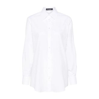 Dolce & Gabbana Wei&szlig;e Baumwollklassikbluse - - Blouses & Shirts - Damen - Wei&szlig; - S