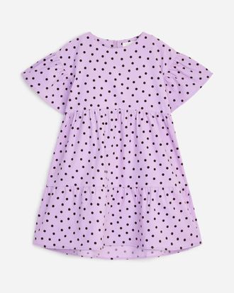 Arket Cordkleid Mit Volant -Lila