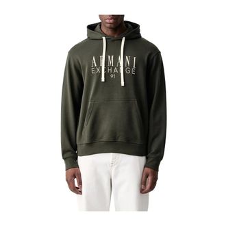 A|X Armani Exchange SweaT-shirt &agrave; capuche - Homme - Sweatshirts et sweats &agrave; capuche - Vert - Taille: 2XL