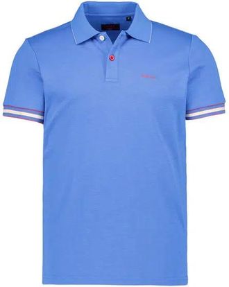 N.Z.A. Herren Polo-Shirt blau meliert