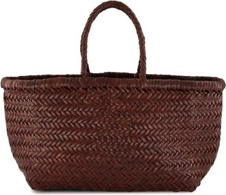 Dragon Diffusion Rote Lederhandtasche Flacher Boden - - Bags - Damen - Rot - ONE SIZE