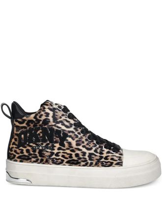 DKNY Sneakers mit Leoparden-Print - Braun